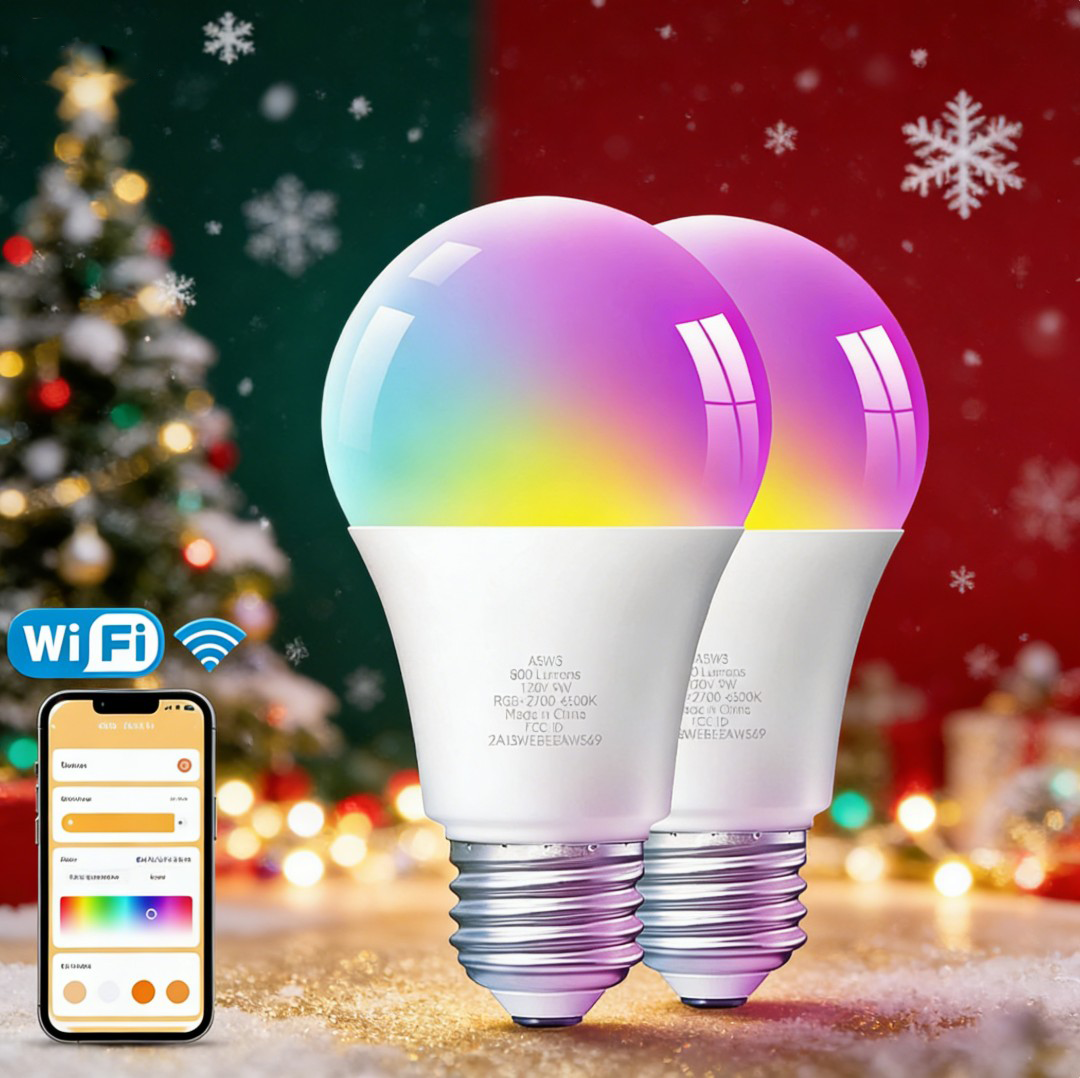 Smart WiFi LED Bulbs - Alexa & Google Compatible, RGBCW, No Hub ...
